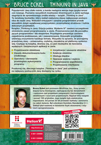Thinking in Java. Edycja polska. Wydanie IV. Książka. Bruce Eckel. Księgarnia informatyczna ...